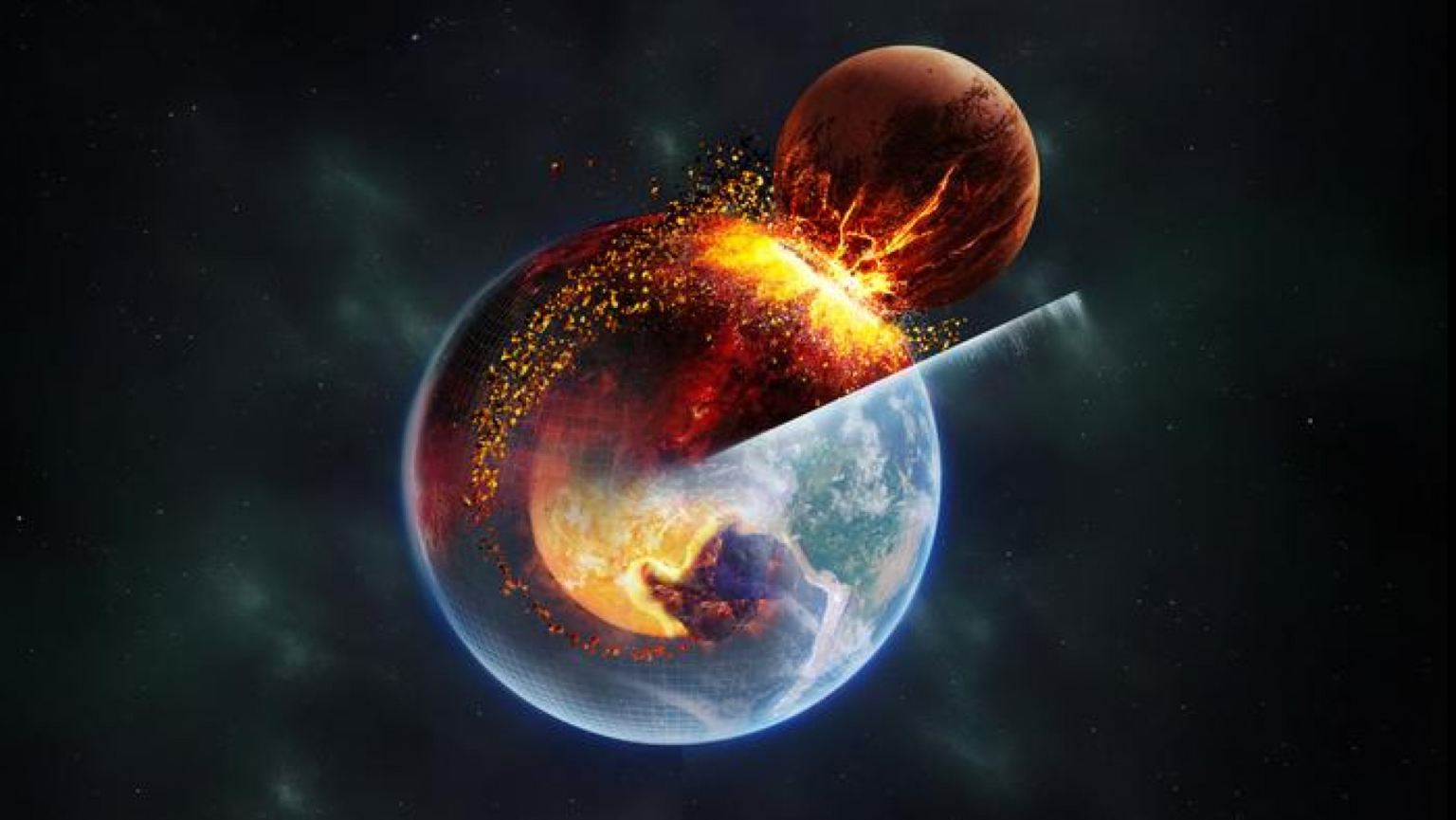 Earth still has the remnants of the Moon-forming collision ...